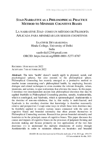 (PDF) SYAD-NARRATIVE AS A PHILOSOPHICAL PRACTICE METHOD TO MINIMIZE ...