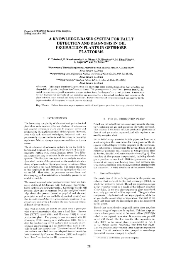 (PDF) A Knowledge-Based System for Fault Detection and Diagnosis in Oil Production Plants in ...