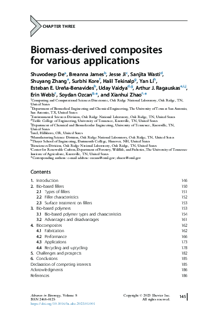 (PDF) Biomass-derived composites for various applications