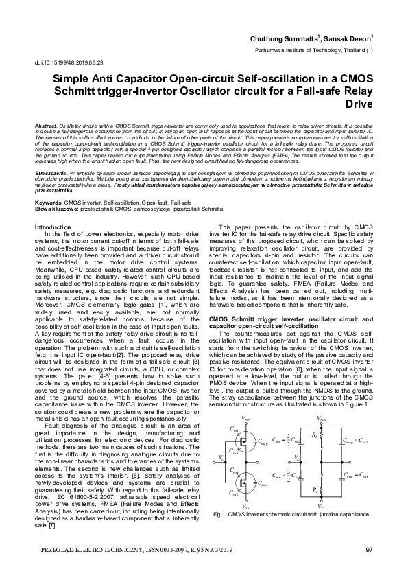 (PDF) Simple Anti Capacitor Open-circuit Self-oscillation in a CMOS ...