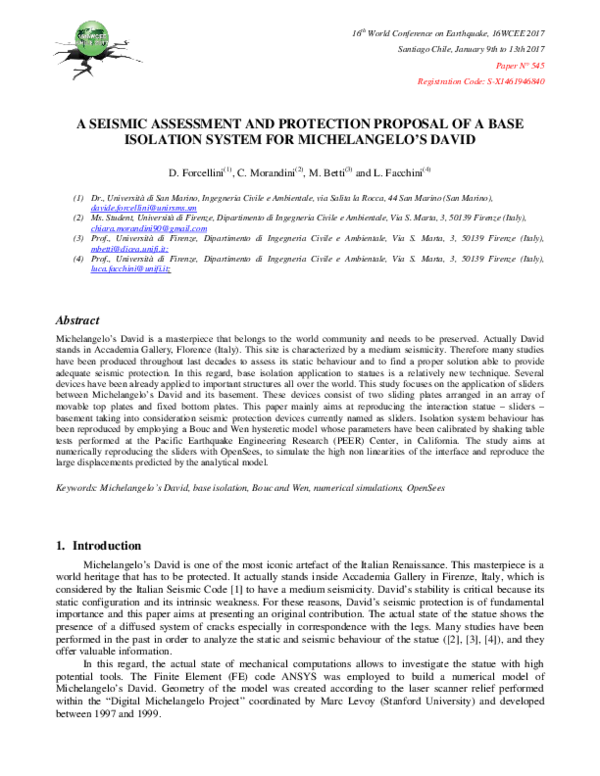 (PDF) A seismic assessment and protection proposal of a base isolation ...