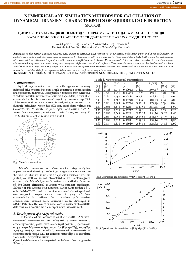 Pdf Nummerical And Simulation Methods For Calculation Of Dynamical