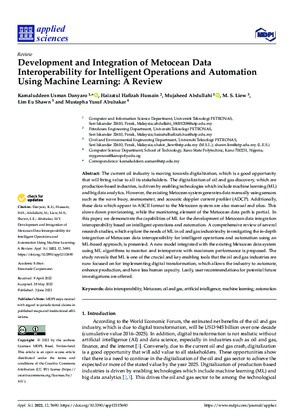 (PDF) Development and Integration of Metocean Data Interoperability for Intelligent Operations ...