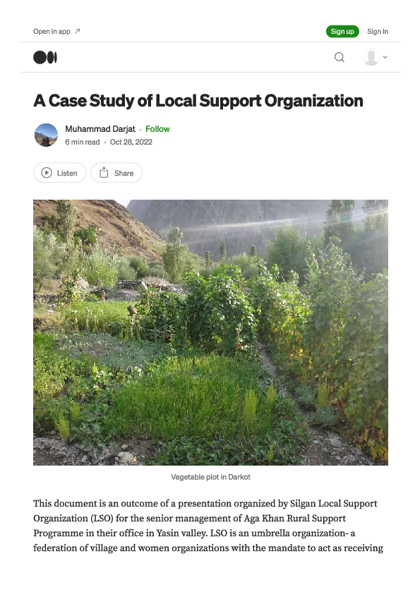 (PDF) A Case Study of Local Support Organization