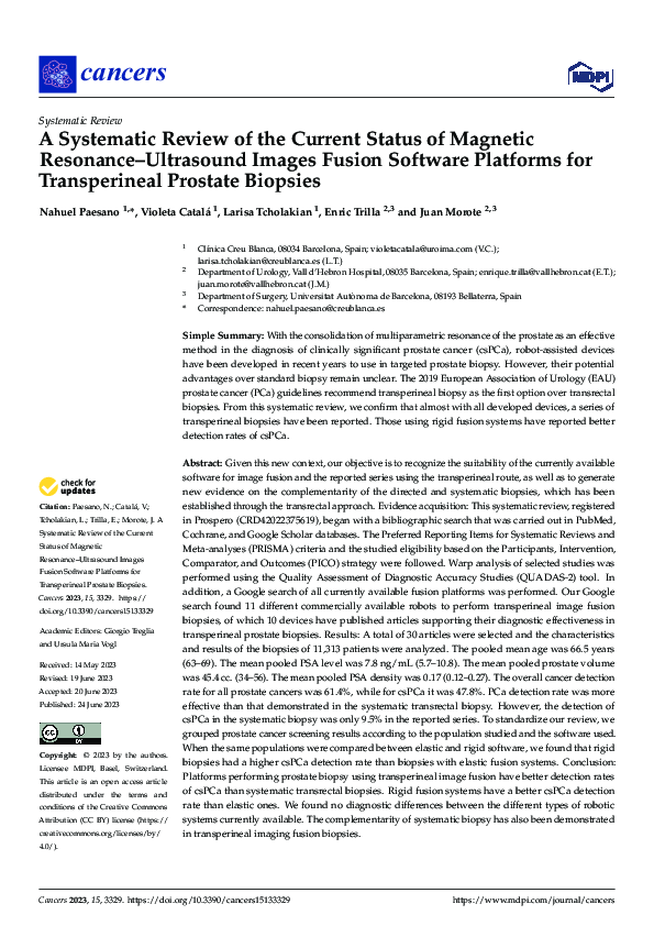 (PDF) A Systematic Review of the Current Status of Magnetic Resonance ...