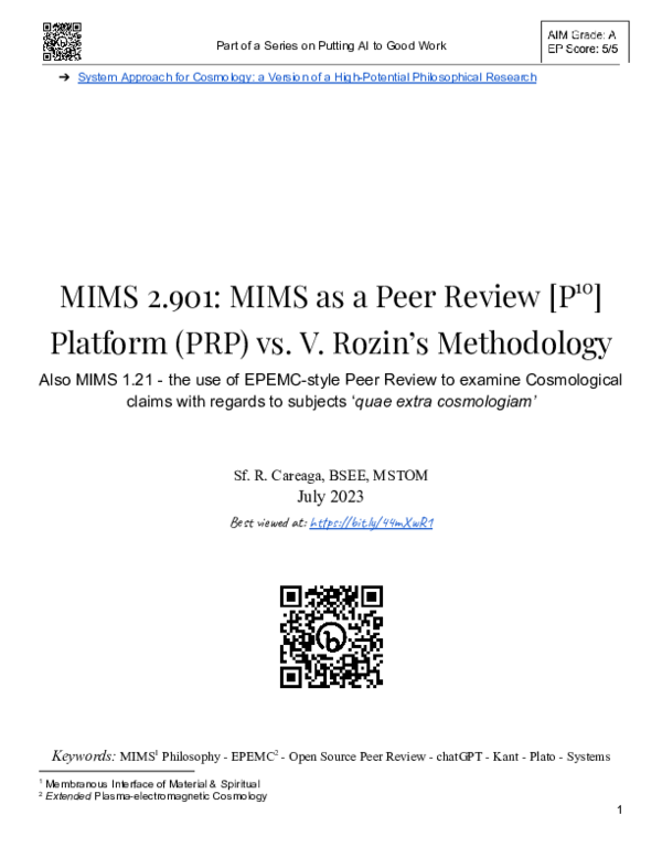(PDF) MIMS 2.901 - MIMS as a Peer Review of V. Rozin