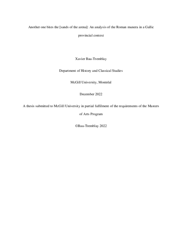 (PDF) Another one bites the [sands of the arena]: An analysis of the ...