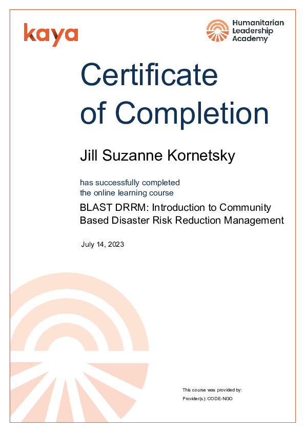 (PDF) BLAST DRRM: Introduction to Community Based Disaster Risk Reduction Management