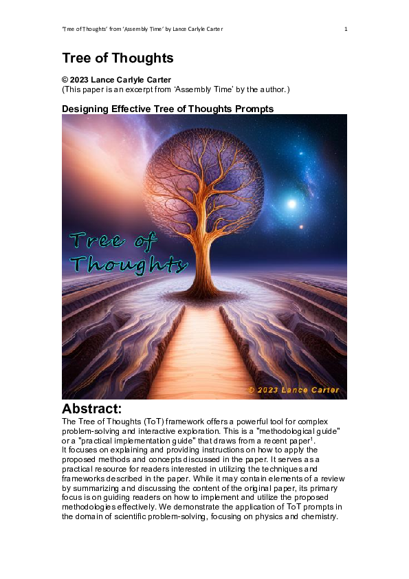 (PDF) Tree of Thoughts