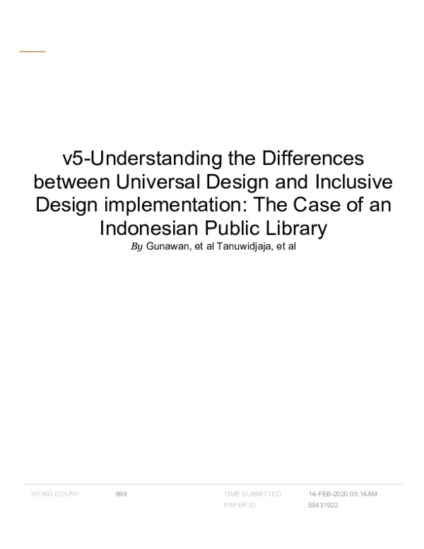 Pdf Understanding The Differences Among Universal Design And Inclusive Design Implementation 4233
