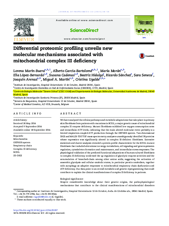 (PDF) Differential proteomic profiling unveils new molecular mechanisms ...