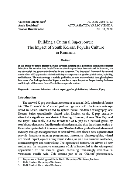 (PDF) Marinescu, V., Rodidea, A., Dumitrache, T., A., 'Building a ...