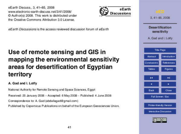 (PDF) Land desertification risk