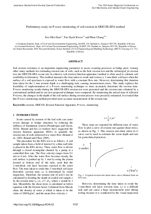 (PDF) Preliminary study on P-wave monitoring of soil erosion in SRICOS ...