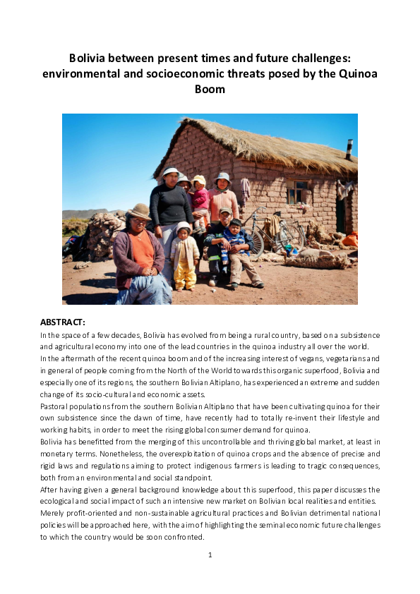 (PDF) Bolivia between present times and future challenges ...