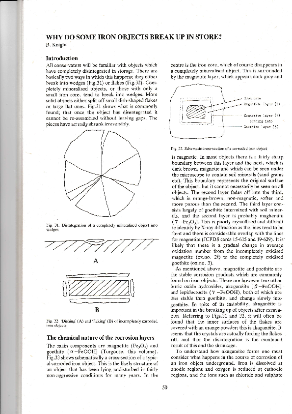 (PDF) WHY DO SOME IRON OBJECTS BREAK UP IN STORE