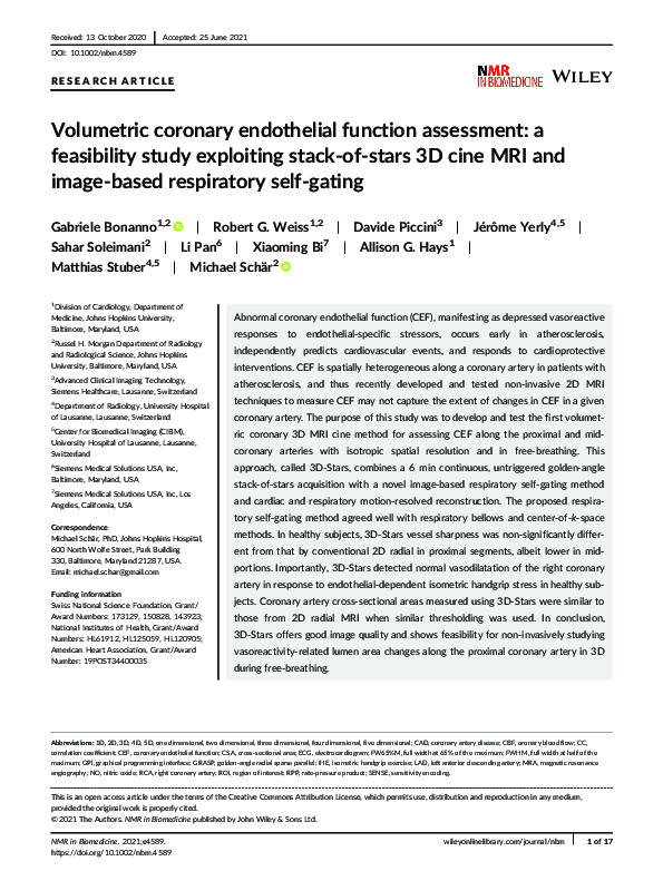 (PDF) Volumetric coronary endothelial function assessment: a ...