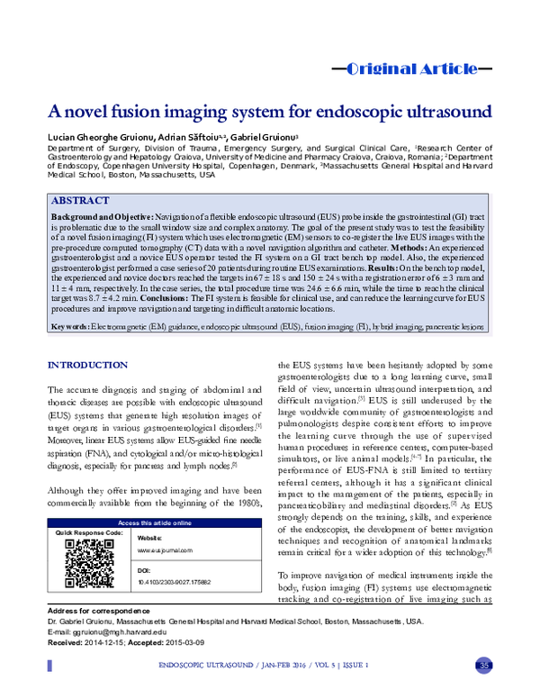 (PDF) A novel fusion imaging system for endoscopic ultrasound | Lucian ...