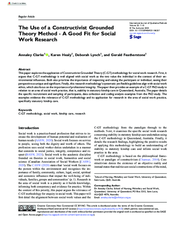 (PDF) The Use of a Constructivist Grounded Theory Method - A Good Fit ...