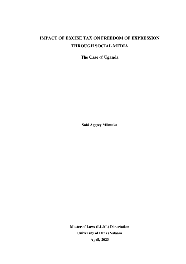 (PDF) Mlimuka - LLM Dissertation