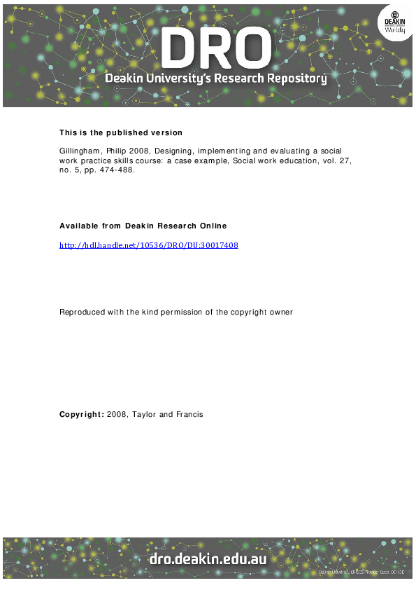 (PDF) Designing, Implementing, and Evaluating Social Skills Interventions for Elementary ...