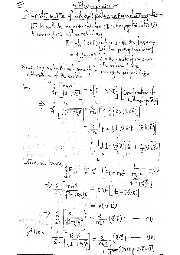 (PDF) Plasma Physics