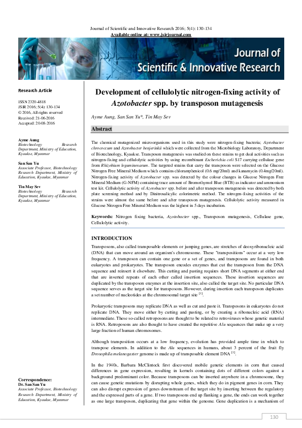 (PDF) Development of cellulolytic nitrogen-fixing activity of ...