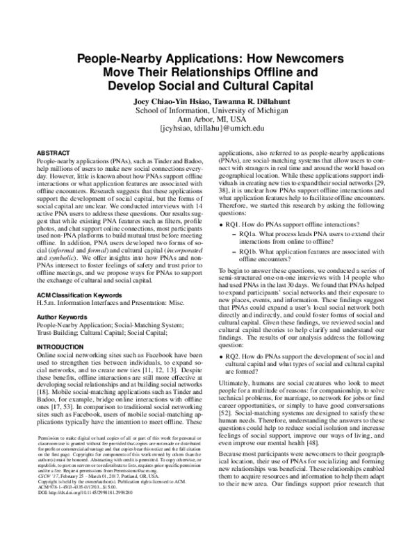 (PDF) People-Nearby Applications