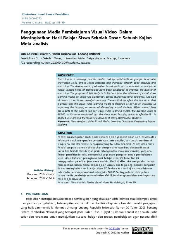 (PDF) Penggunaan Media Pembelajaran Visual Video Dalam Meningkatkan Hasil Belajar Siswa Sekolah ...