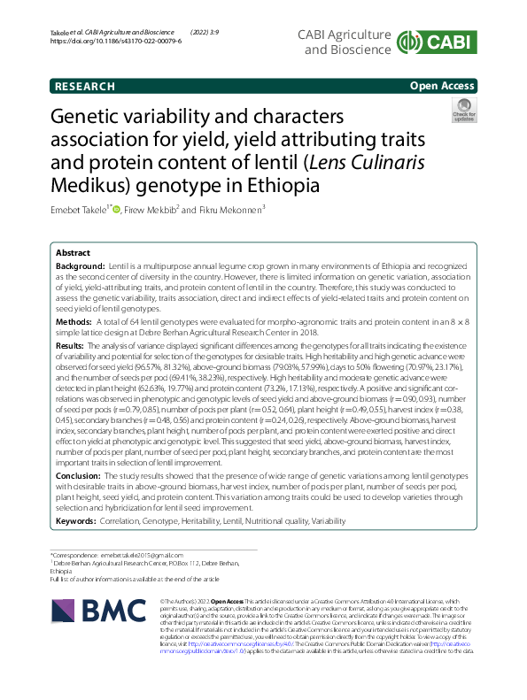(PDF) Genetic variability and characters association in B and R lines of rice