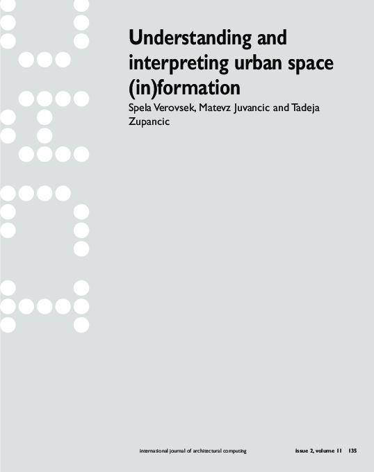 (PDF) Understanding and Interpreting Urban Space (in)formation