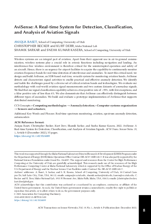 (PDF) AviSense: A Real-time System for Detection, Classification, and ...