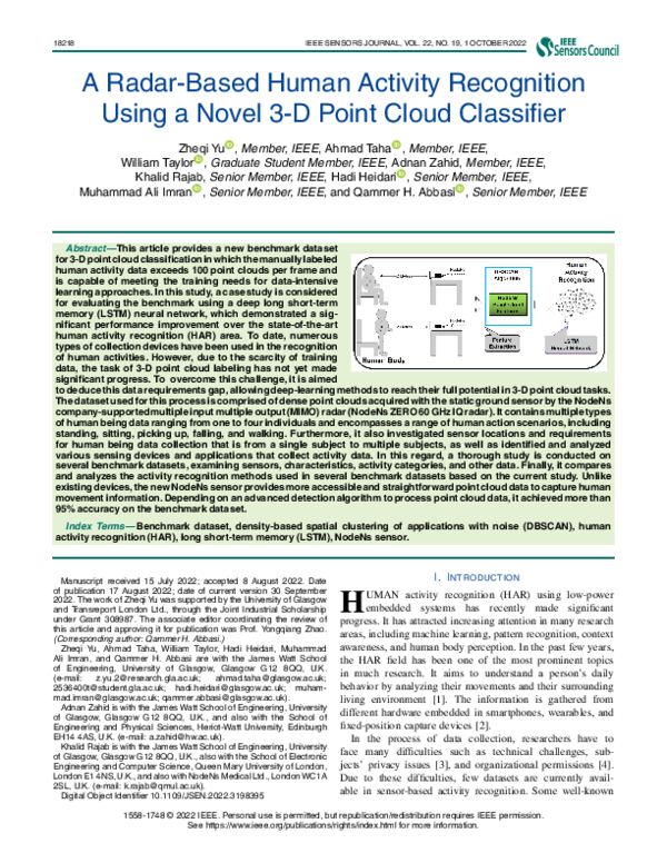 (PDF) A Radar-Based Human Activity Recognition Using a Novel 3-D Point ...