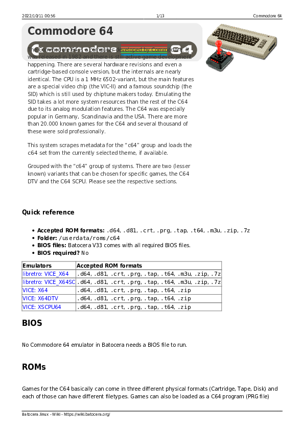 (PDF) The Commodore 64