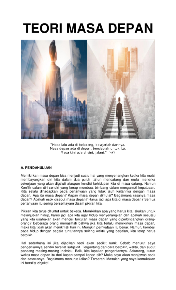 (PDF) TEORI MASA DEPAN