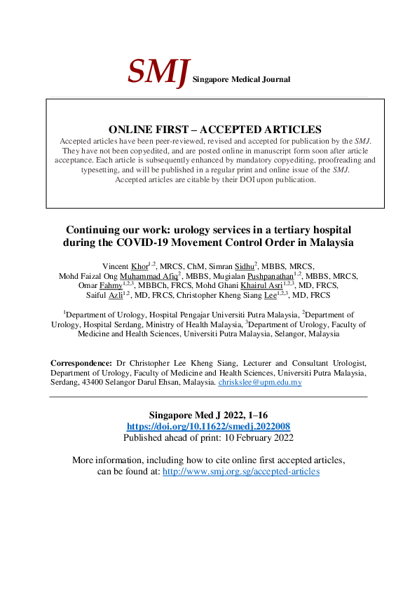 (PDF) Continuing our work: urology services in a tertiary hospital ...