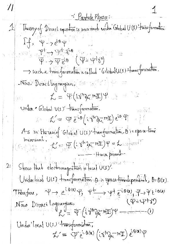 (PDF) Some Notes on Particle Physics