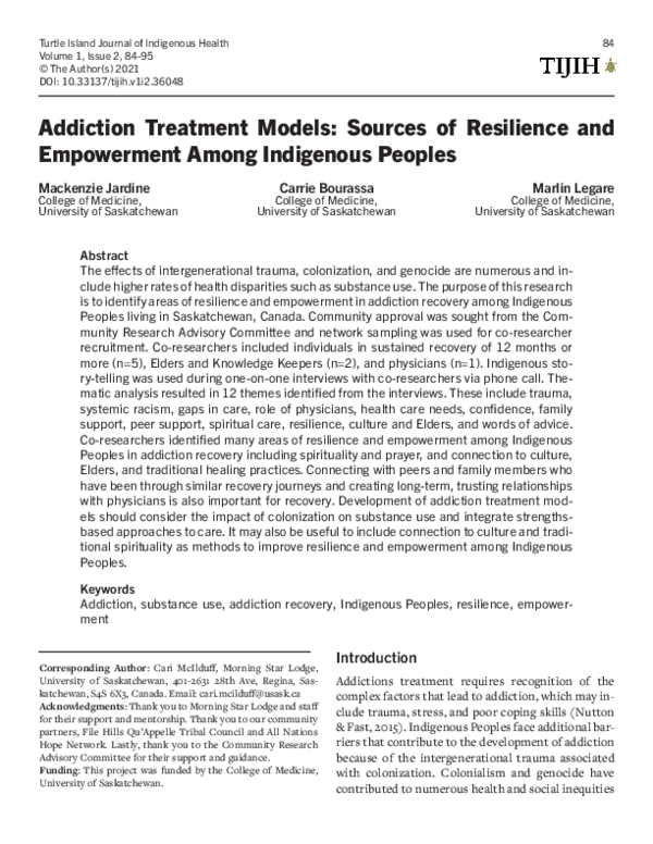 (PDF) Addiction Treatment Models