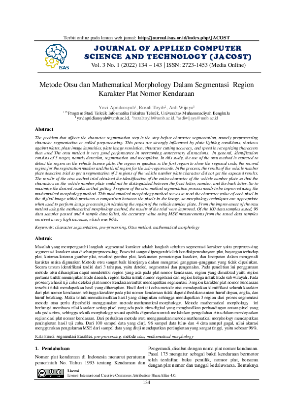 (PDF) Metode Otsu dan Mathematical Morphology Dalam Segmentasi Region ...