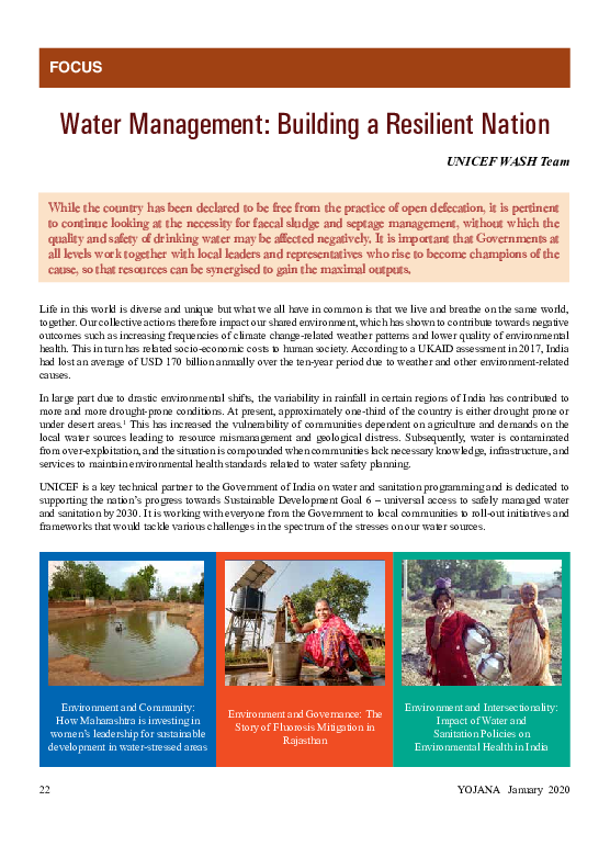 (PDF) Impact of Water and Sanitation Policies on Environmental Health ...