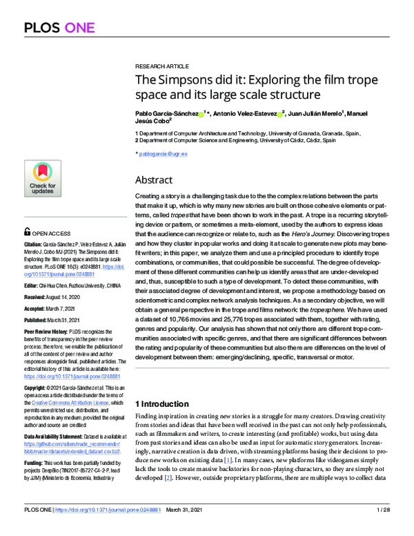 (PDF) The Simpsons did it: Exploring the film trope space and its large ...