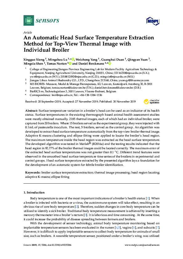 (PDF) An Automatic Head Surface Temperature Extraction Method for Top ...