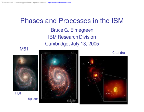 (PDF) Phases and Processes in the ISM