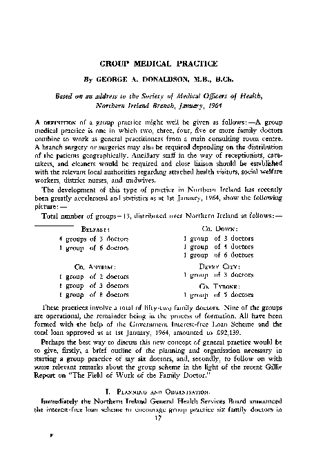 (PDF) Group Medical Practice