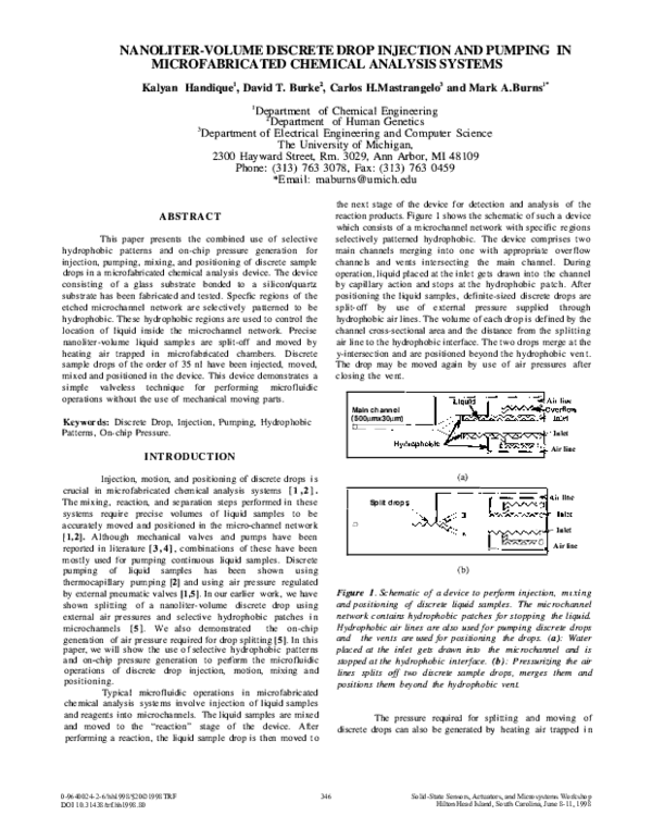 (PDF) Nanoliter-Volume Discrete Drop Injection and Pumping In ...