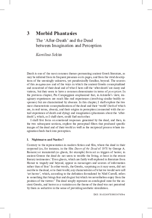 (PDF) Morbid Phantasies: The ' After-Death' and the Dead between ...