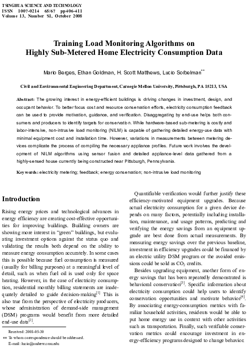 (PDF) Training load monitoring algorithms on highly sub-metered home ...