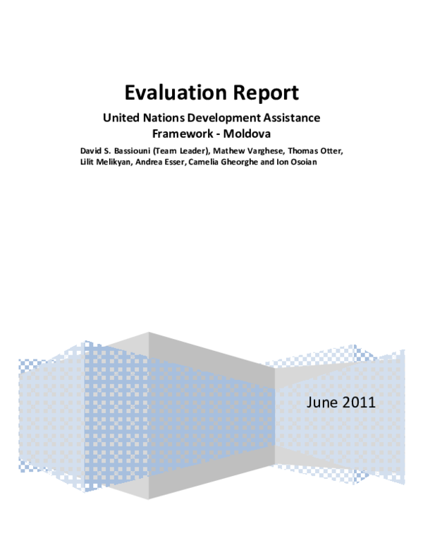 (PDF) Evaluation Report United Nations Development Assistance Framework ...