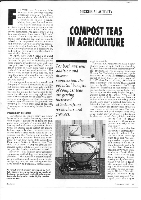 (PDF) Compost Teas in Agriculture