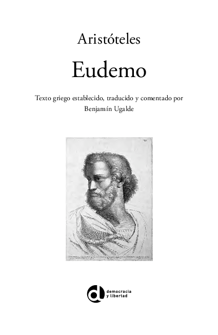 (PDF) Eudemo o Sobre el alma, Aristóteles [Introducción]